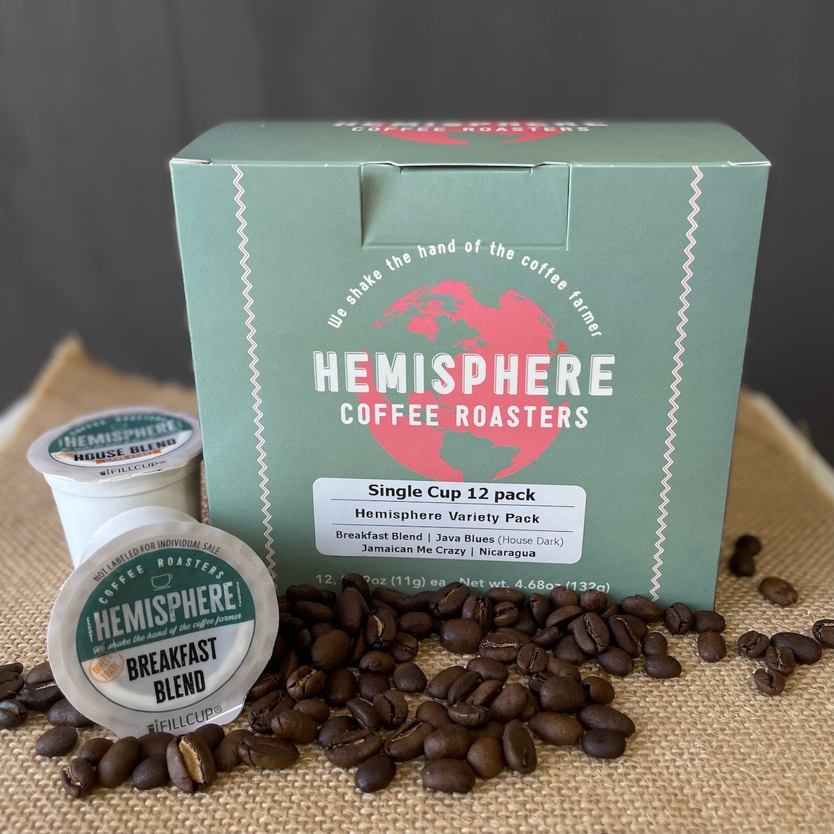 Coffee: Single Cup Pods – Hemisphere Coffee Roasters